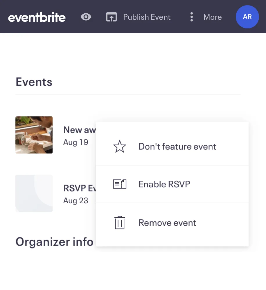 Online RSVP Free Event RSVP Website Eventbrite